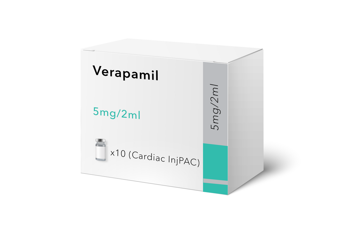 Verapamil 5mg/2ml Amps x10 Cardiac InjPAC – Medicines | MedAire Shop – EU