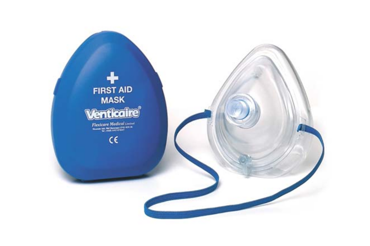 CPR Face Mask Pocket w/ Oxygen Port – Equipment | MedAire Shop – EU