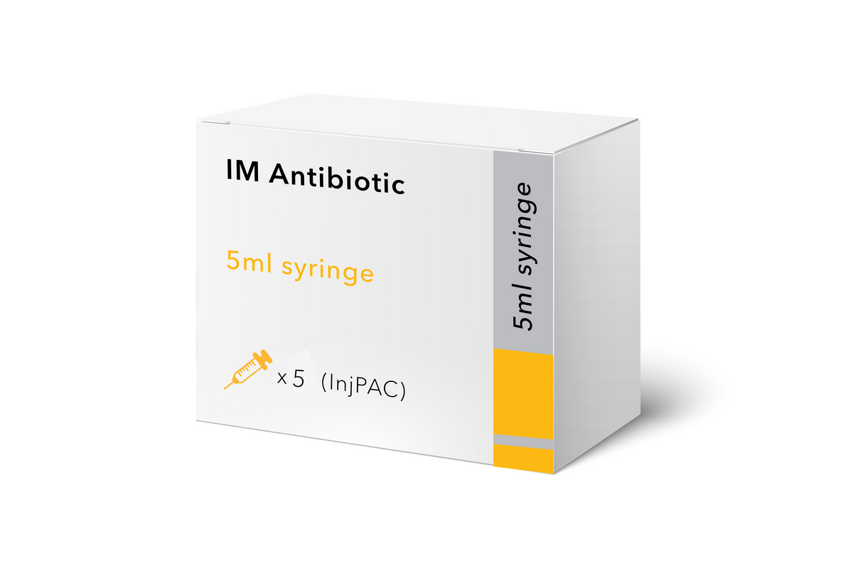 IM Antibiotic (5ml Syringes) x5 InjPAC – Equipment | MedAire Shop – EU