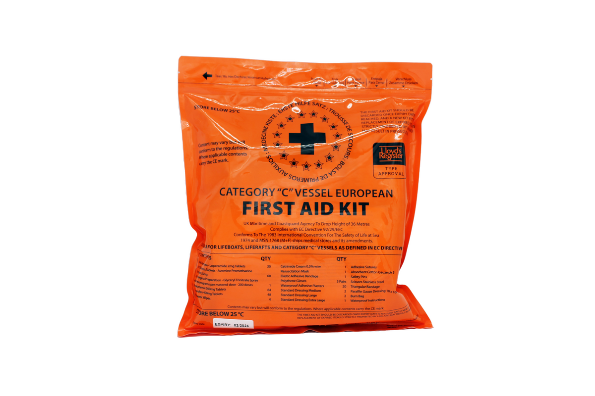 Liferaft First Aid Kit - UK Cat C (MCA/Solas) x1 – Kits | MedAire Shop – EU